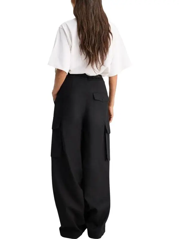 RÓHE Rohe Tailored Cargo Trousers - Black