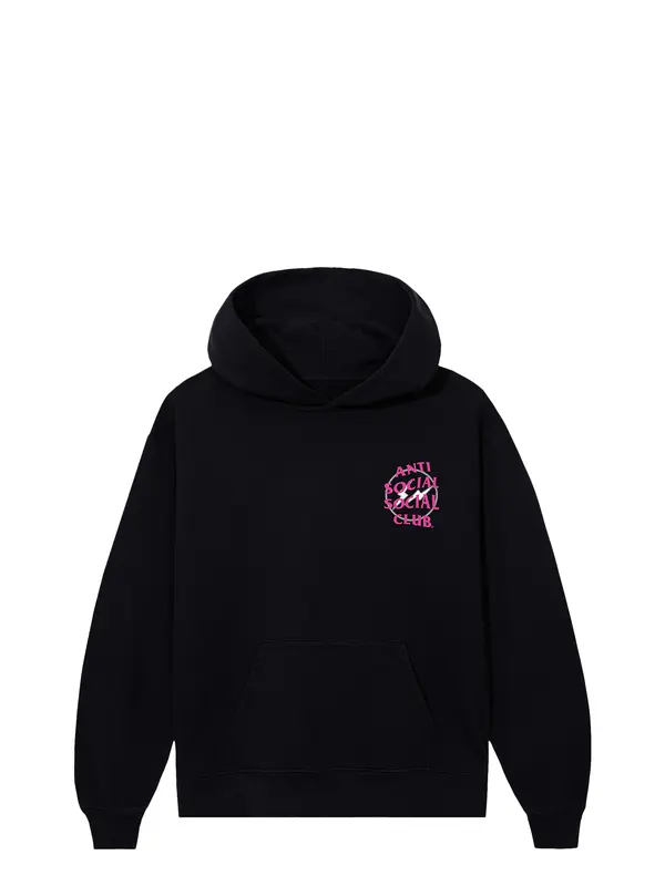 ANTI SOCIAL SOCIAL CLUB X Fragment Design Half Tone Logo Hoodie - Black
