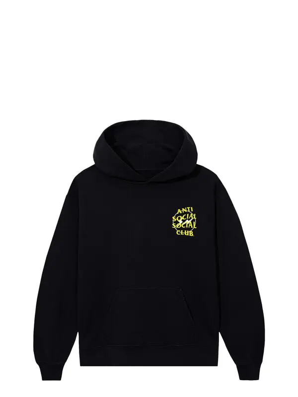 ANTI SOCIAL SOCIAL CLUB X Fragment Design Half Tone Logo Hoodie - Black