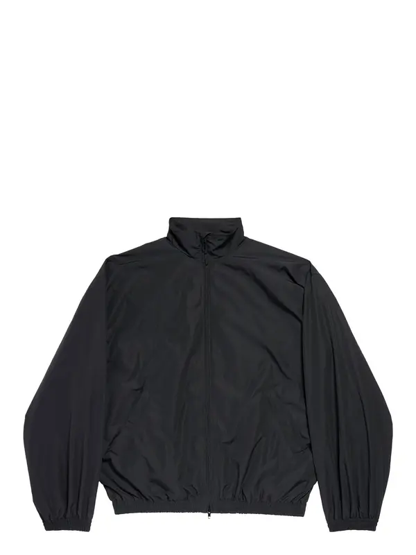 Balenciaga Water-resistant Logo Bomber Jacket - Black