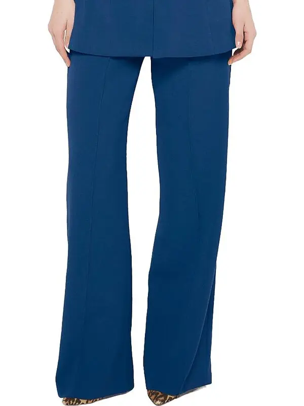 AS By DF Finn Straight Leg Trousers - Navy Blue