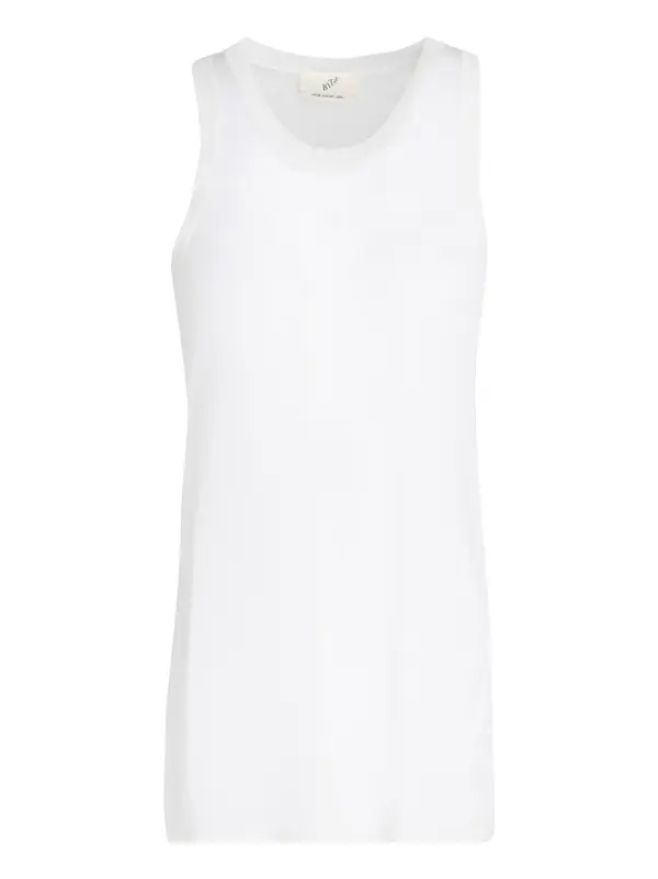 Bite Studios Silk And Cotton-blend Tank - Off-white