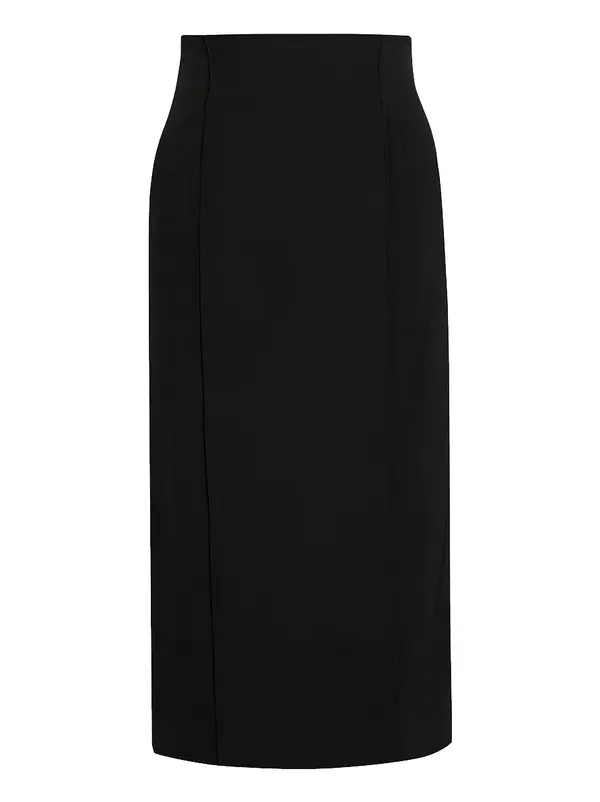 Co Twill Midi Skirt - Black
