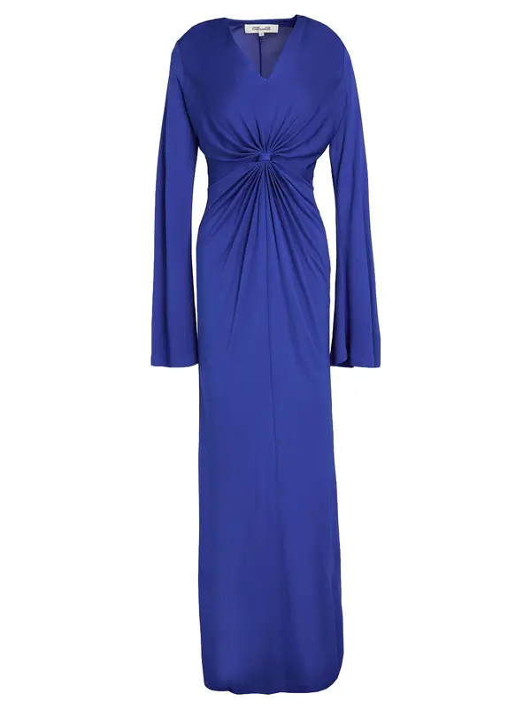 Diane Von Furstenberg Lauren Knotted Jersey Maxi Dress - Royal Blue