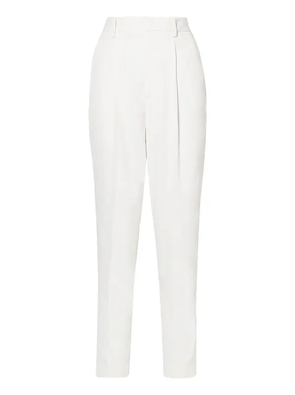 Isabel Marant Poyd Twill Tapered Pants - White