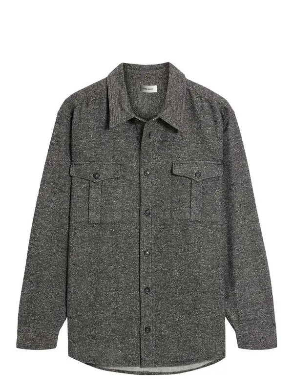 Isabel Marant Étoile Renati Donegal Cottonblend Shirt - Anthracite