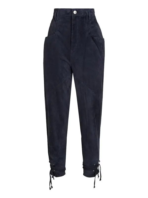 Isabel Marant Adeloisa Suede Pants - Navy