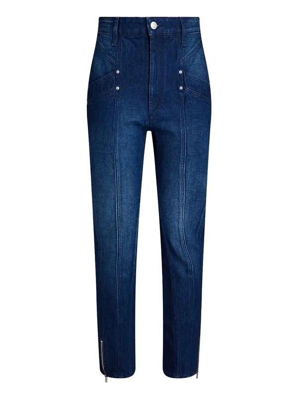 Isabel Marant Kelissa Slim-leg Jeans - Dark Denim