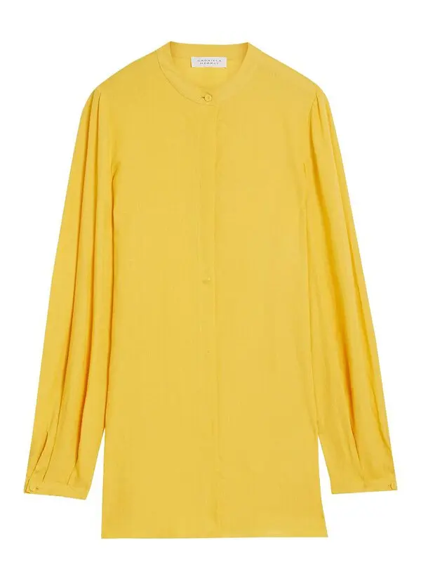 Gabriela Hearst Nicola Linen Shirt - Saffron