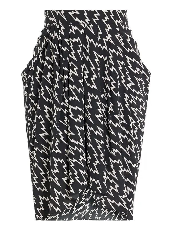 Isabel Marant Igina Printed Skirt - Black