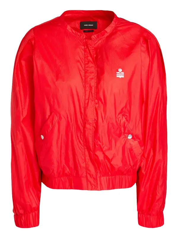 Isabel Marant Bicody Printed Ripstop Jacket - Red