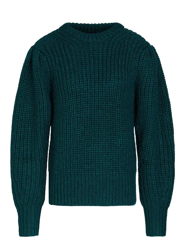 MARANT ETOILE Pleane Ribbed Wool-blend Sweater - Emerald