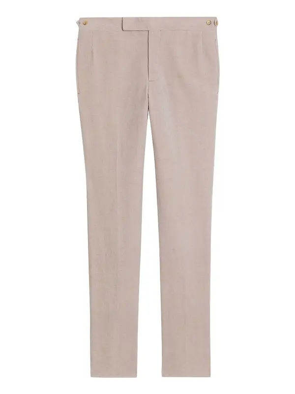 Gabriela Hearst Sebastian Slim-fit Corduroy Pants - Blush