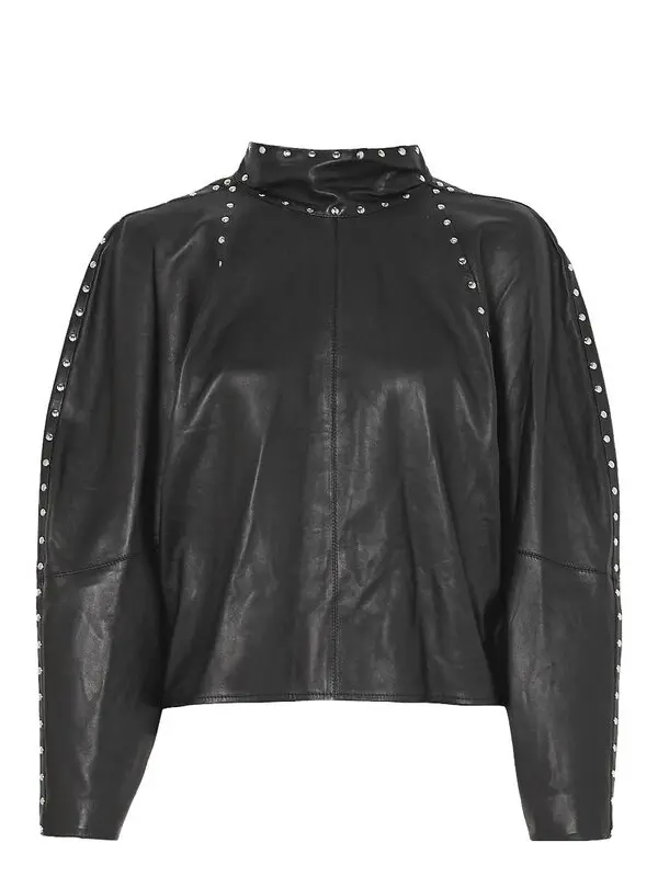 Isabel Marant Studded Leather Top - Black