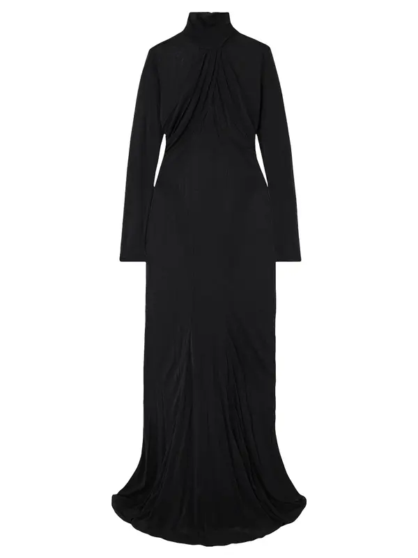 Isabel Marant Rimma Twist-front Jersey Maxi Dress - Black