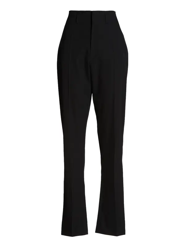 Isabel Marant Amaya Wool-twill Tapered Pants - Black