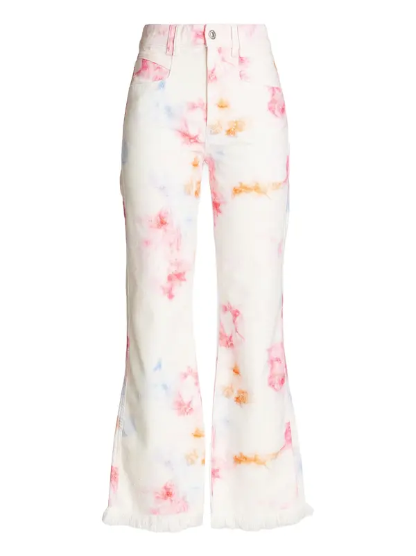 Isabel Marant Elvira Tie-dyed Flared Jeans - Pink