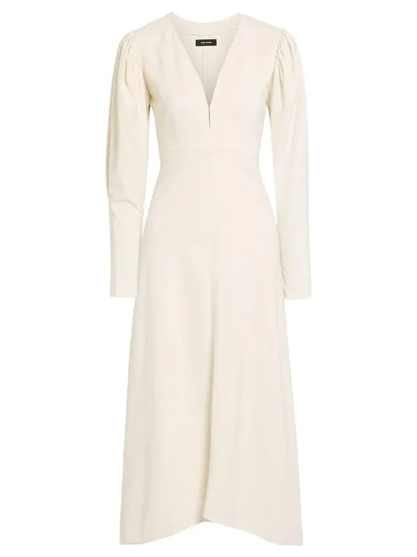 Isabel Marant Silabi Lyocell-blend Midi Dress - White