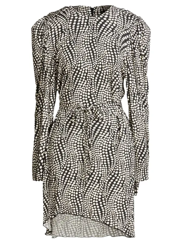 Isabel Marant Telen Printed Mini Dress - Black