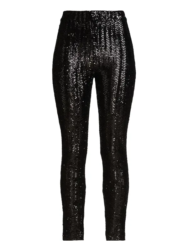 Isabel Marant Sequin-embellished Tulle Skinny Pants - Black