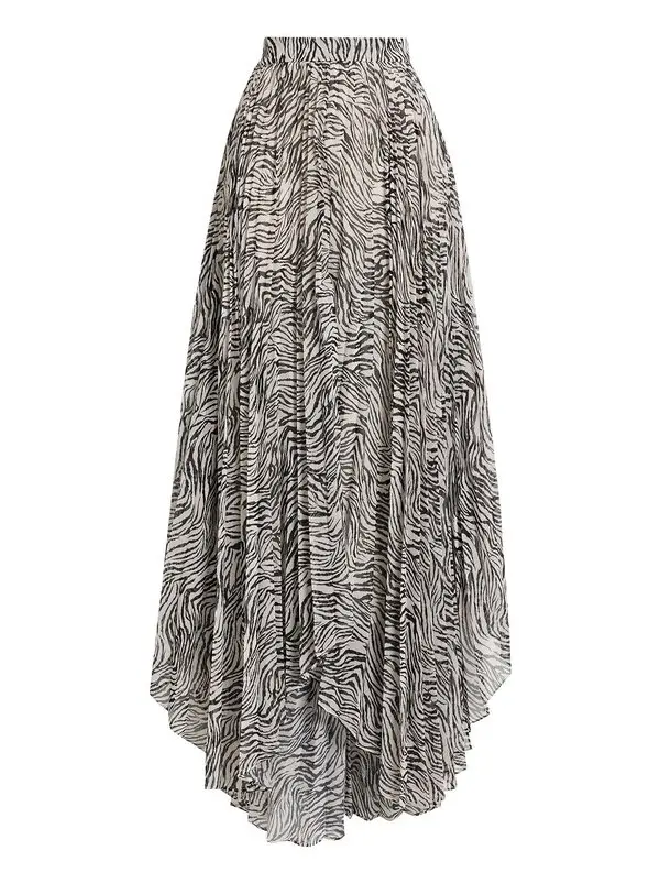 Isabel Marant Alena Zebra-print Maxi Skirt - Animal Print