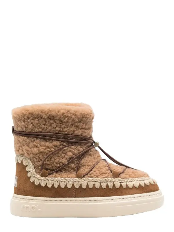 Mou Eskimo Ankle Sneaker Boots - Brown