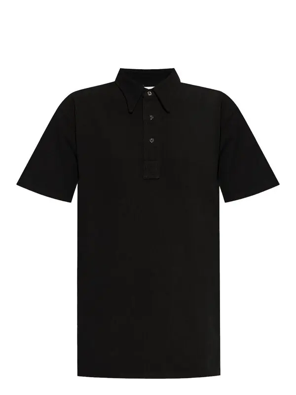 MAISON MARGIELA Cotton Polo Shirt - Black