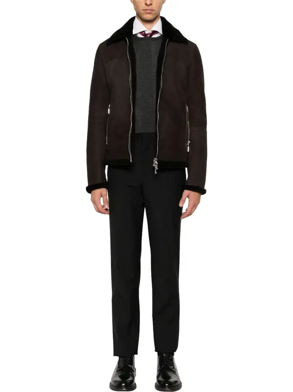 Tagliatore Harry Shearling Jacket - Brown