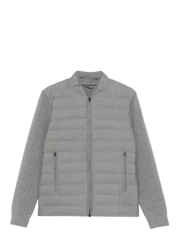 Emporio Armani Padded Bomber Jacket - Grey