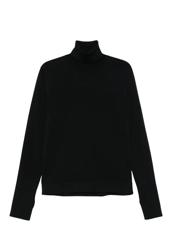 JIL SANDER Roll-neck Sweater - Black