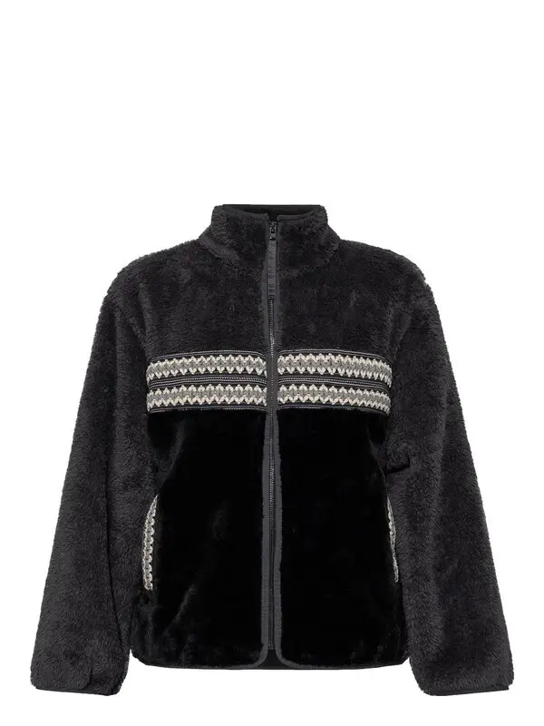 UGG Marlene Funnel-neck Fleece Jacket - Black