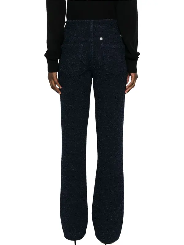 Givenchy Bouclé Flared Jeans - Blue