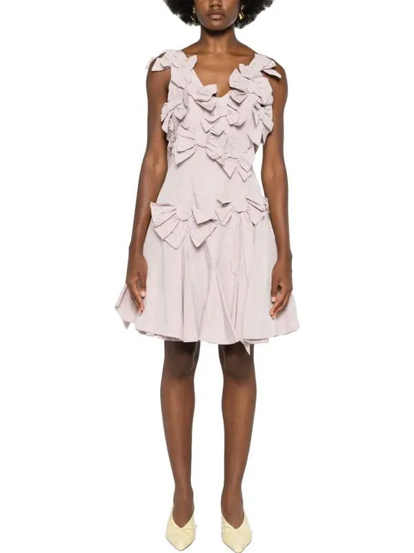 Viktor & Rolf Floral-appliqué Dress - Pink