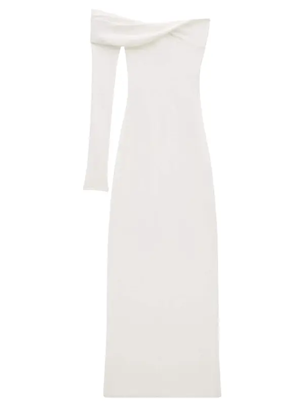 COURREGES One-shoulder Maxi Dress - White