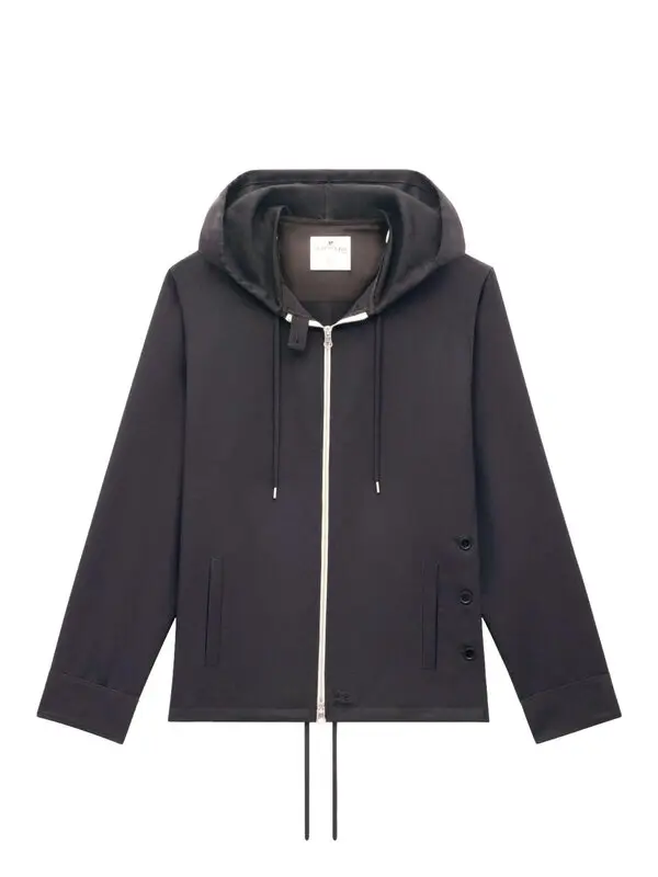 COURREGES Zipped Twill Jacket - Black