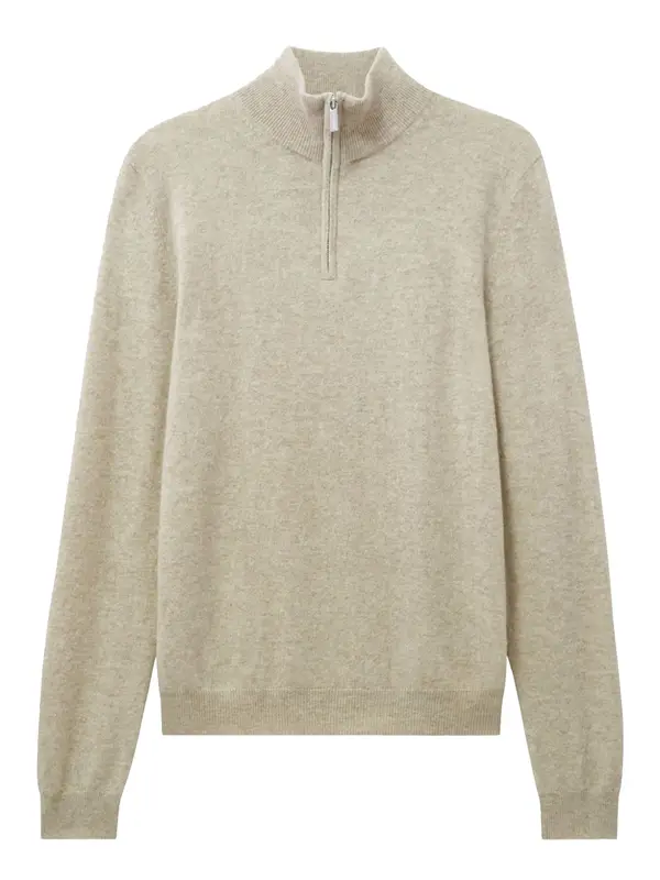 Pringle Of Scotland Zip-up Cashmere Jumper - Neutrals