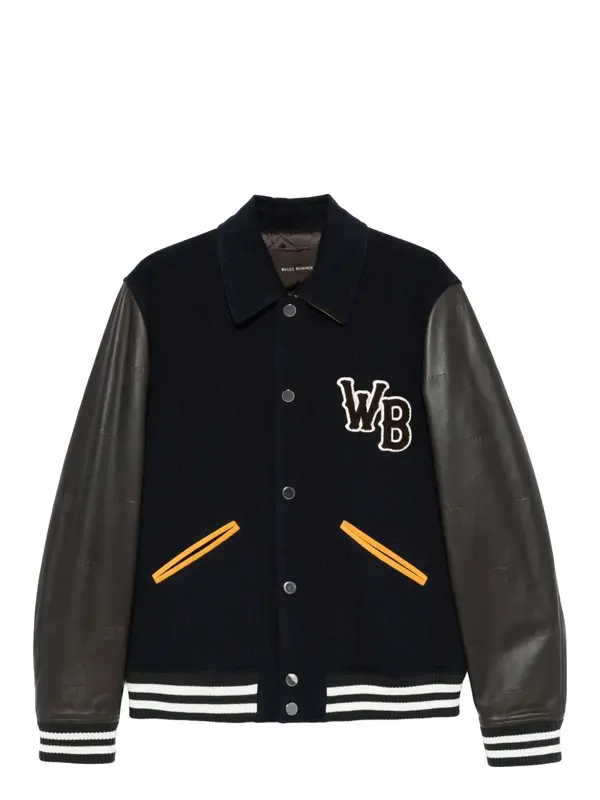 WALES BONNER Prince Bomber Jacket - Blue
