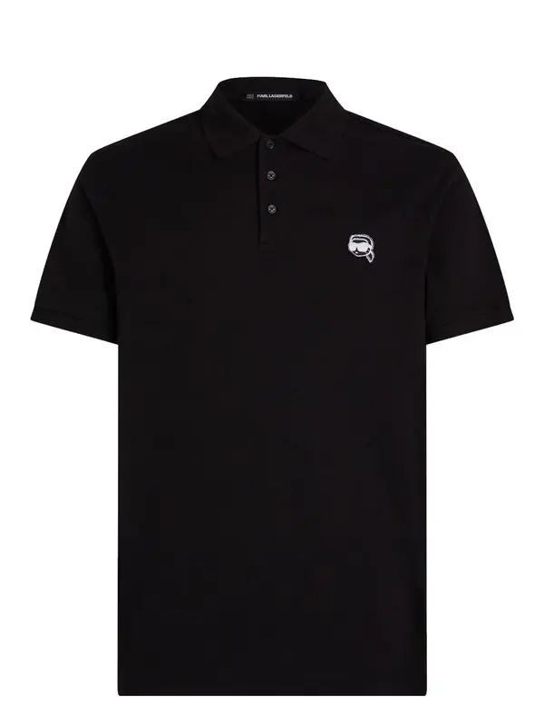 Karl Lagerfeld Ikon Polo Shirt - Black