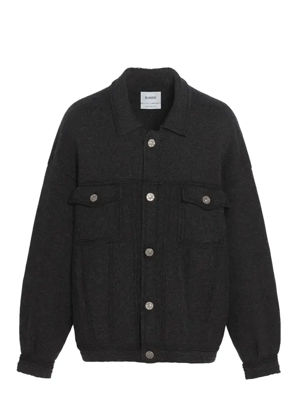 BARRIE Oversized Denim Jacket - Black