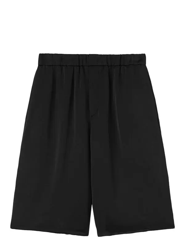 JIL SANDER Elasticated-waist Shorts - Black