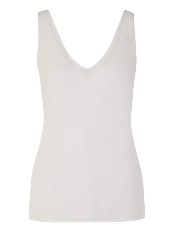 Dorothee Schumacher Ribbed Tank Top - White