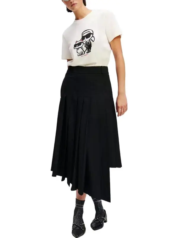 Karl Lagerfeld Ikon Sketch Duo T-shirt - White