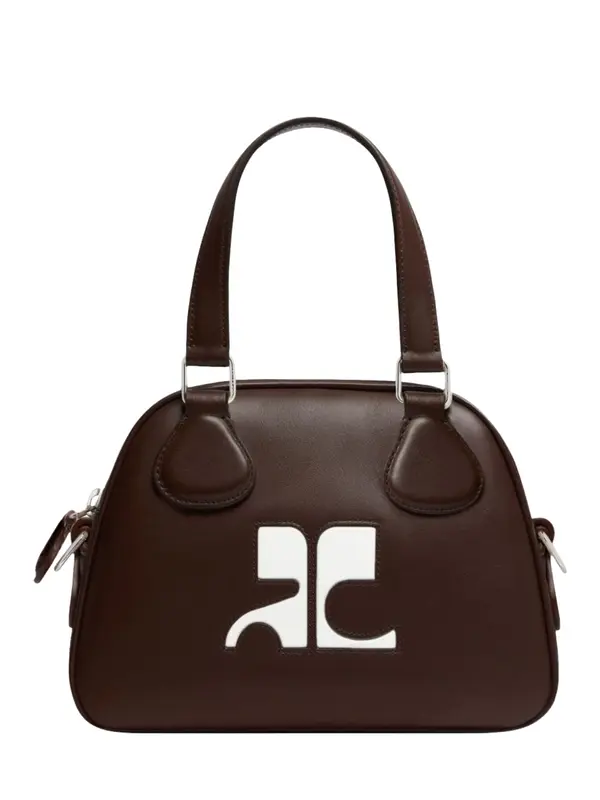 COURREGES Mini Reedition Bowling Bag - Brown
