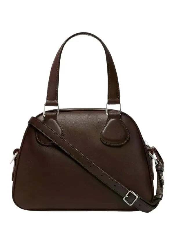 COURREGES Mini Reedition Bowling Bag - Brown