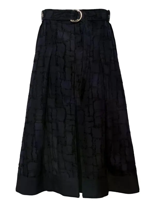 3.1 Phillip Lim Check Pattern Skirt - Blue
