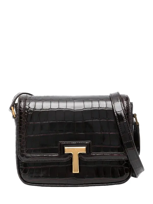 TOM FORD Small Wallis Shoulder Bag - Brown