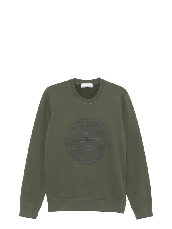 Stone Island Organic Cotton Jersey Sweatshirt - Green