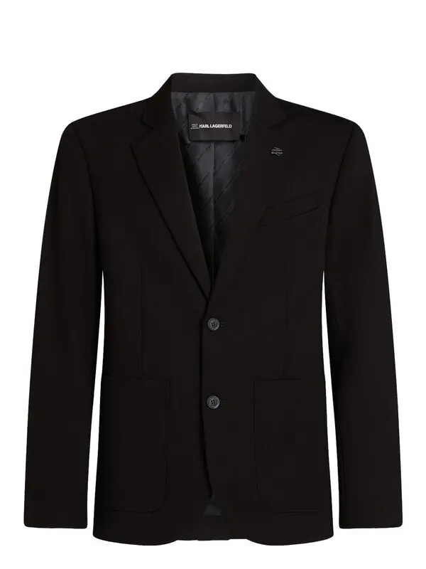Karl Lagerfeld Logo-charm Blazer - Black