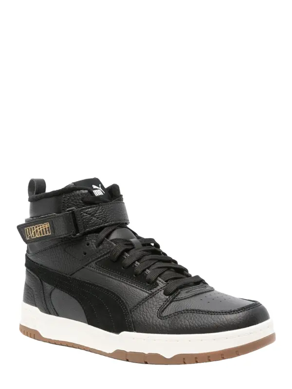 PUMA Rebound Leather Sneakers - Black