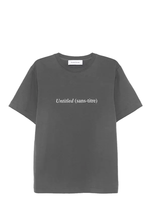 Études Studio Untitled Print T-shirt - Grey